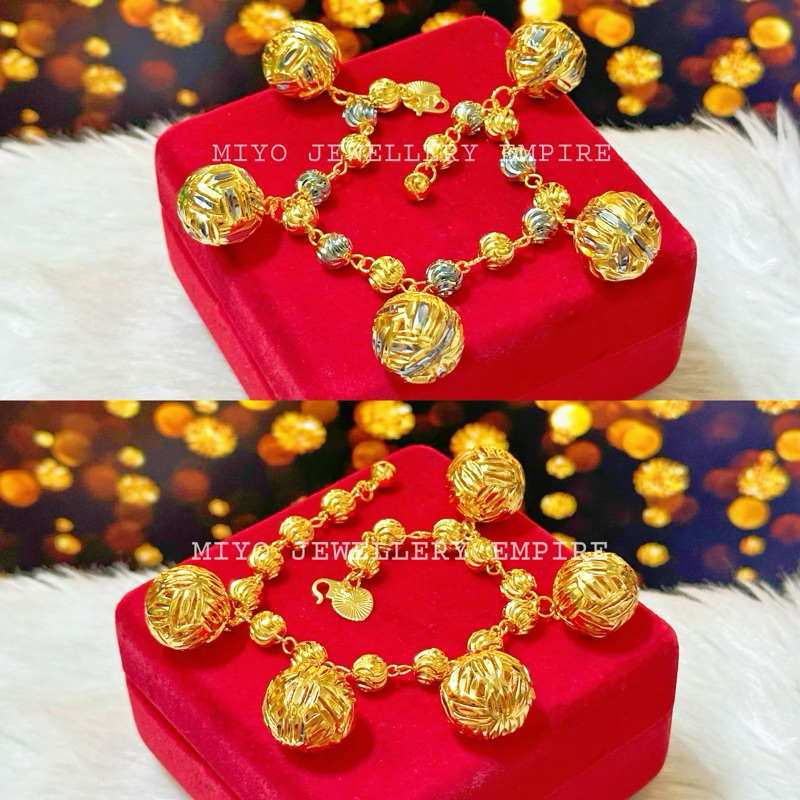 Takraw COP 916 BALL HAND CHAIN (bangkok GOLD / 24k korea GOLD) | Shopee ...