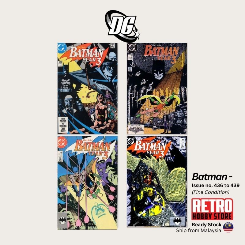 Batman DC Comic no. 436 437 438 439 Fine Condition Complete Arc Story ...