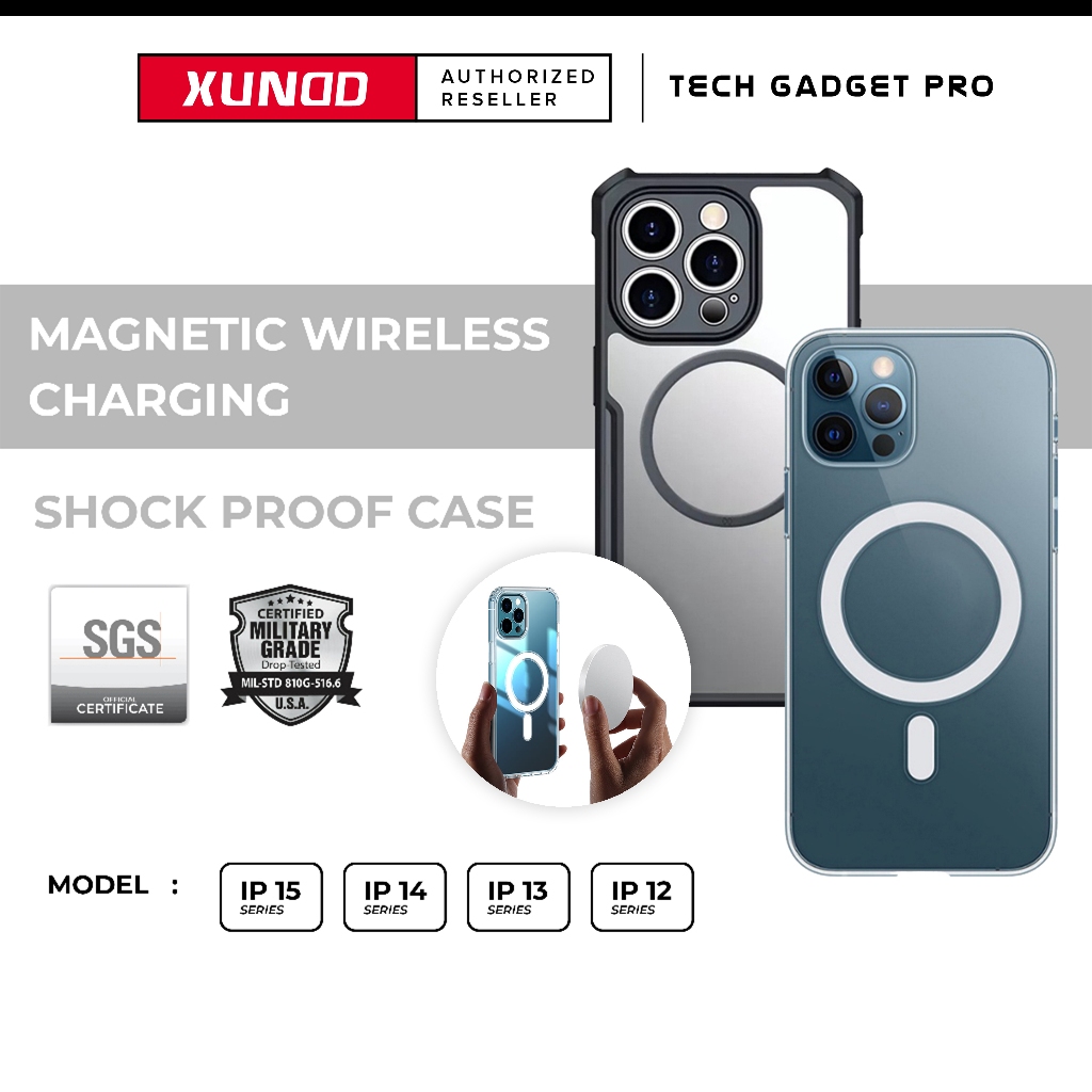 XUNDD Magnetic Ring Phone Case for iPhone 16 15 14 13 12 Pro Max Plus ...