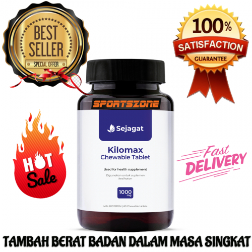 Kilo Up Max Plus 60 Tablet Weight Gain Vitamin Ubat Gemuk Tambah Berat ...