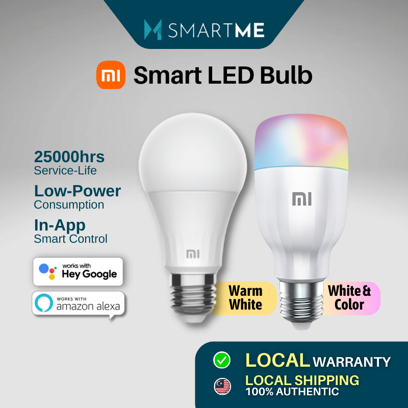 Xiaomi Mi Smart LED Bulb Essential Works with Google Assistance & Alexa ...