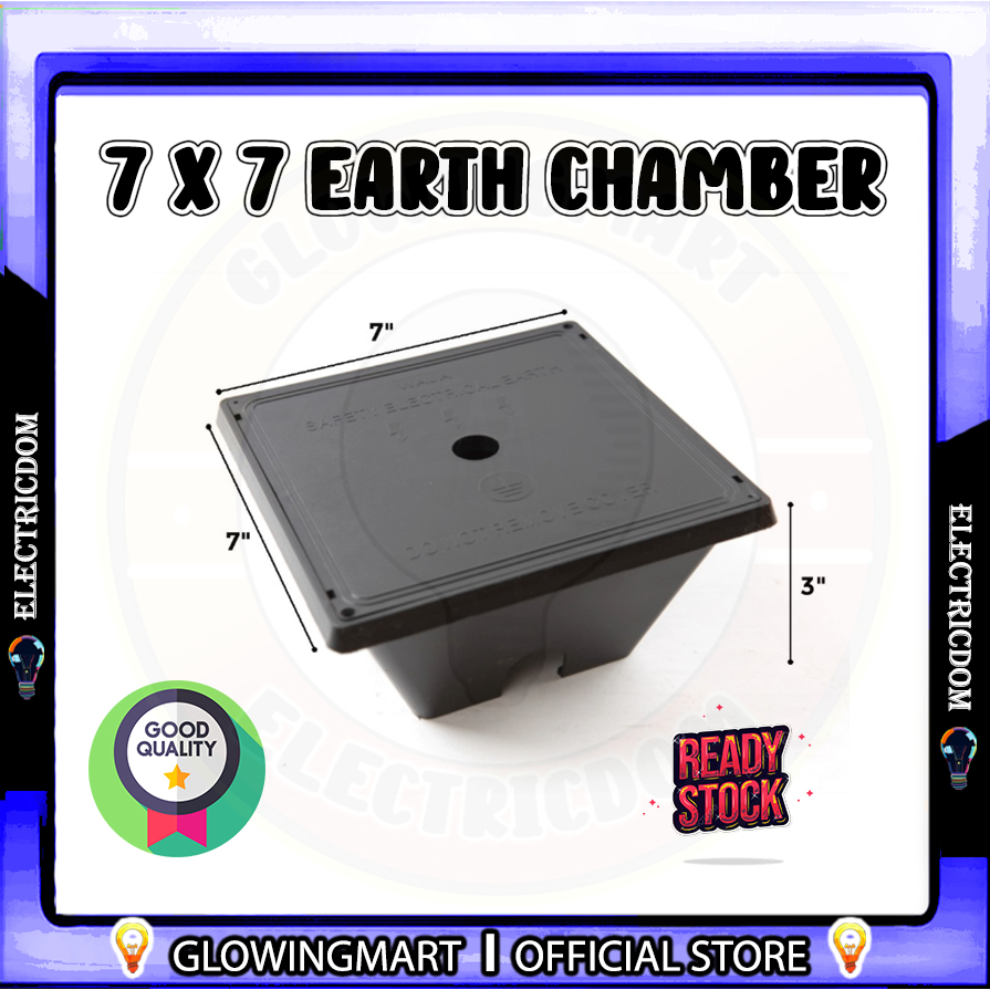 TC 7" x 7 " PVC Earth Chamber With Cover PVC Link PVC Earth Chamber ...