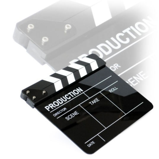 Professional Acrylic Video Slate board Action Clapper board English ...