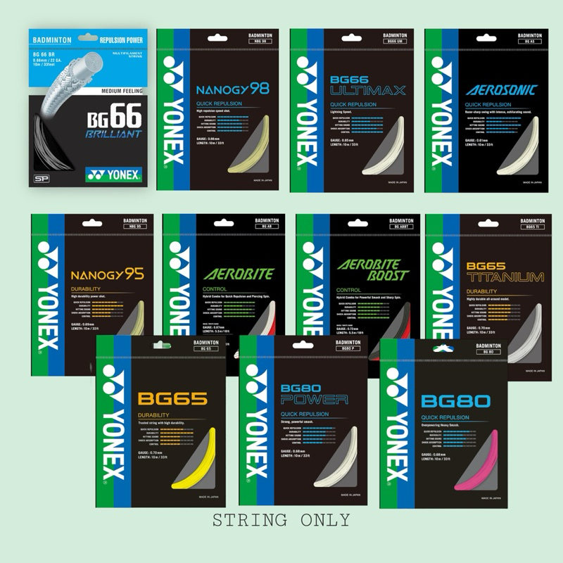 YONEX String Only (Fully Strung) | Shopee Philippines