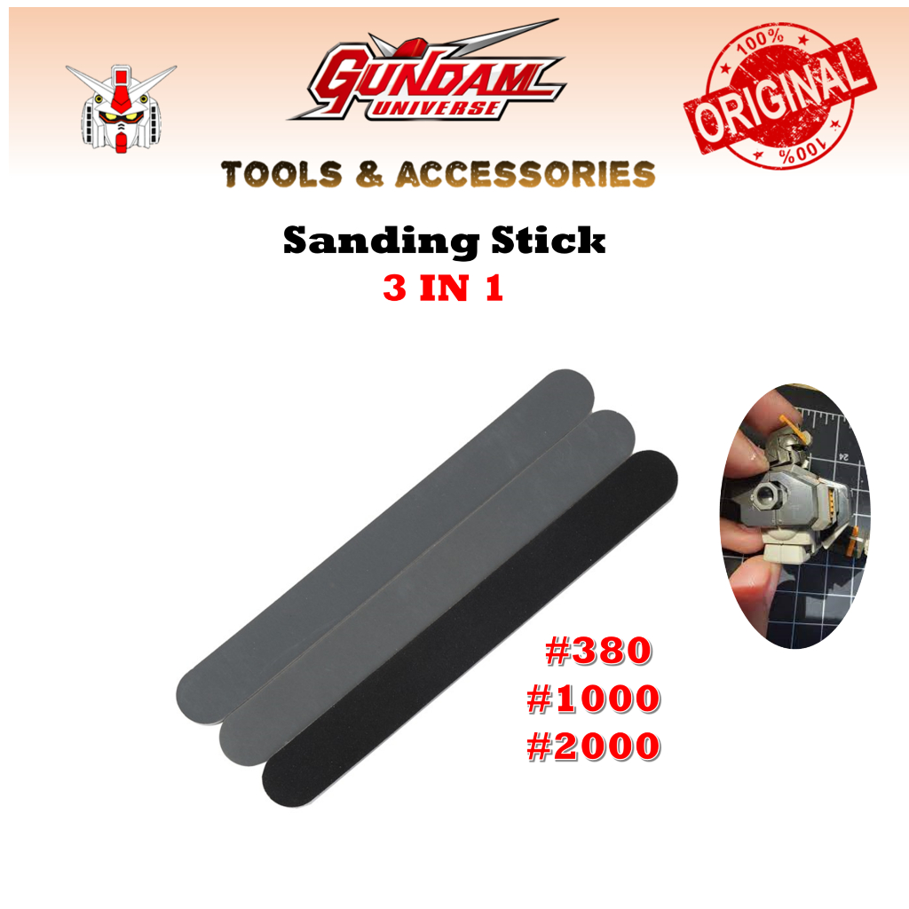 Gundam Tools Polygram Model Grinding Rod 2 Ways Double Sanding Stick ...