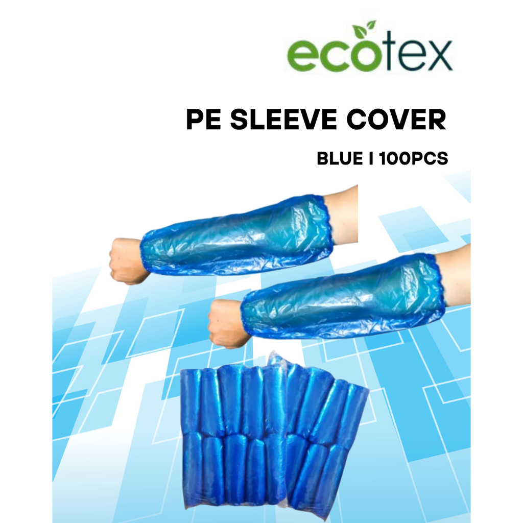 Disposable PE Sleeve Cover Blue- 100pcs per pack | Shopee Philippines