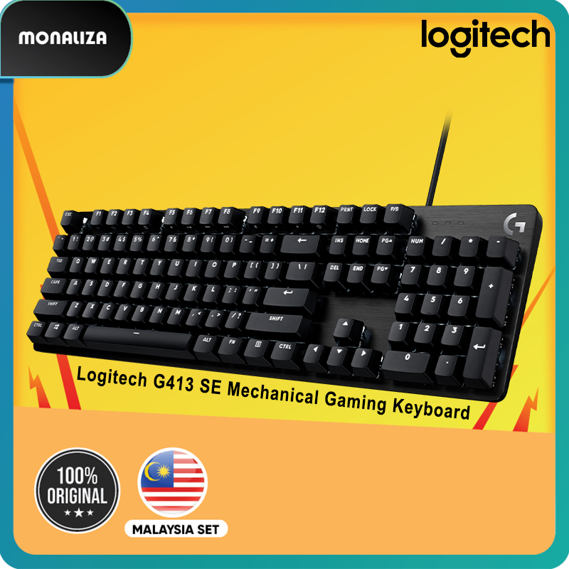 Logitech G413 SE Mechanical Gaming Keyboard - Black | Shopee Philippines