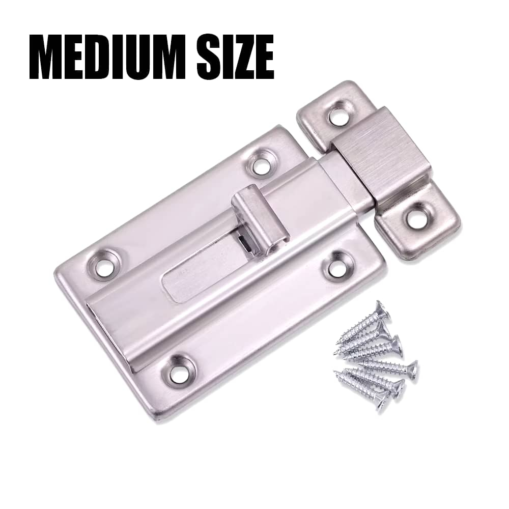 Stainless Steel Door Bolts Latch Slug Sliding Door Lock Security Safety ...