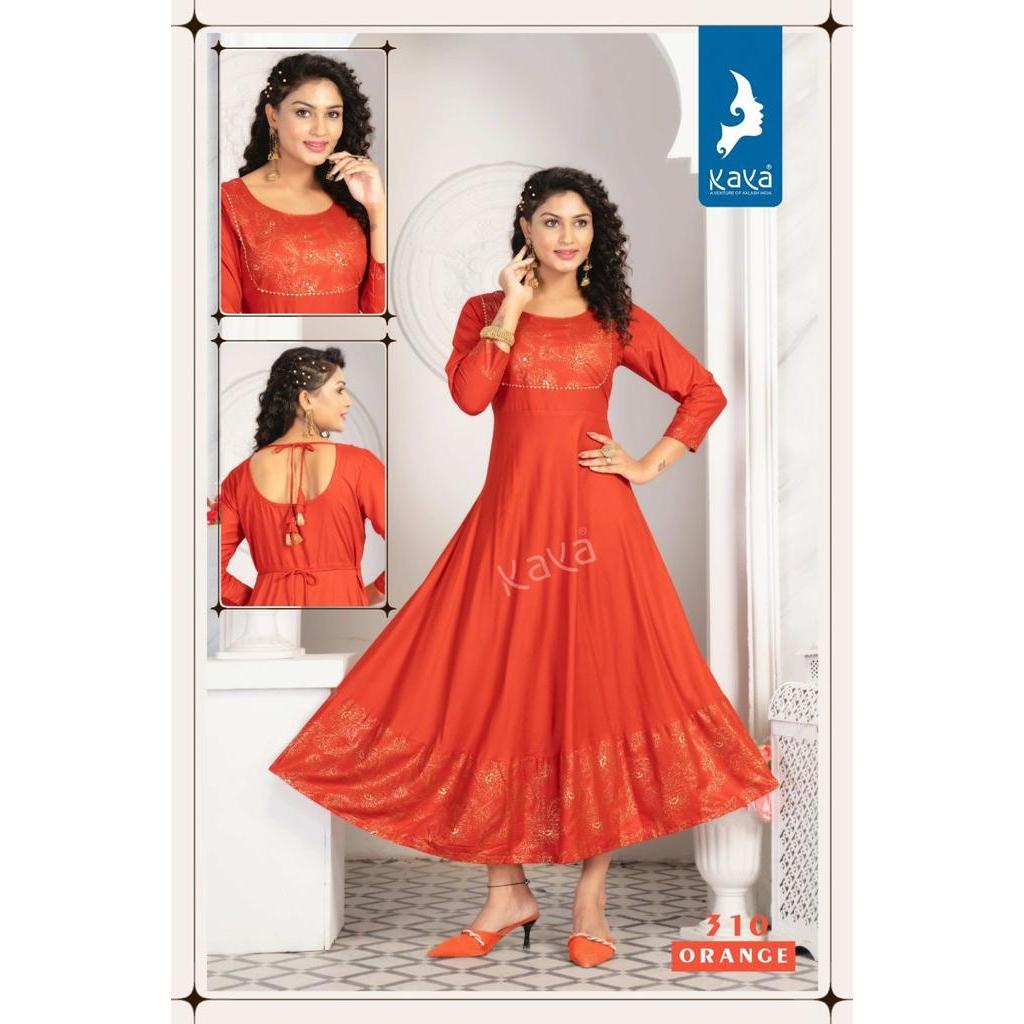 Long Kurti Indian Tradisoinal Modern Gaun New Design 2024 | Shopee ...