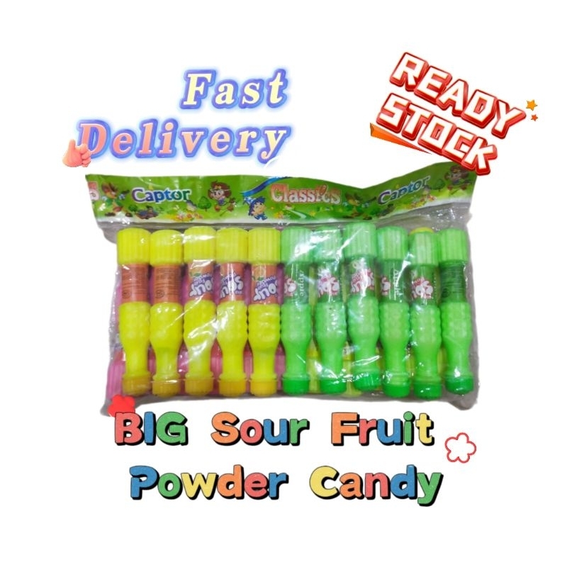 Big Sour Fruit Powder Candy Childhood Candy | Shopee Philippines