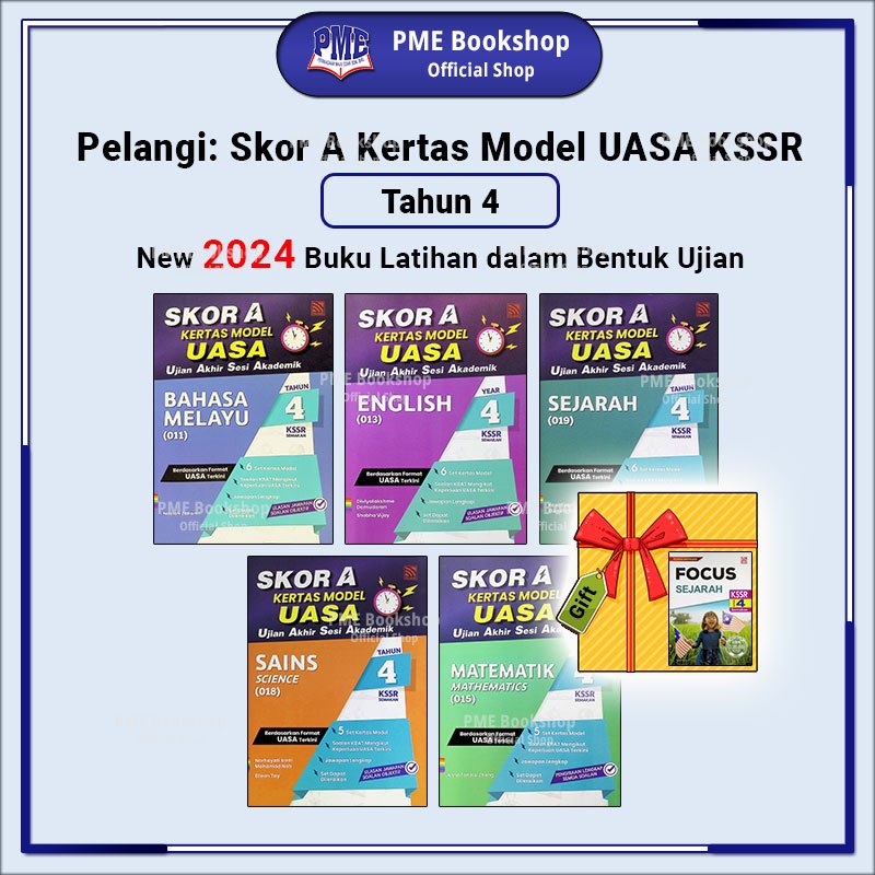 [PME Bookshop] (2024) Rainbow: Score A UASA KSSR Model Paper 4,5,6 - Exam Form Practice Book ...