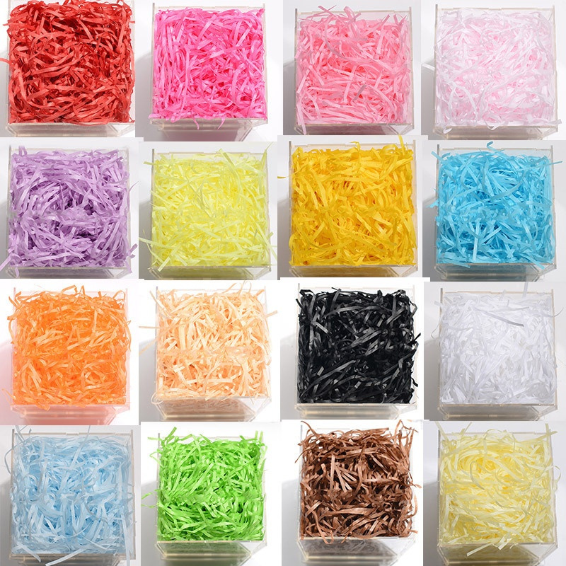 10g Pack 20 Colourful Shredded Paper Box Filler Cebis Cebisan Kertas ...