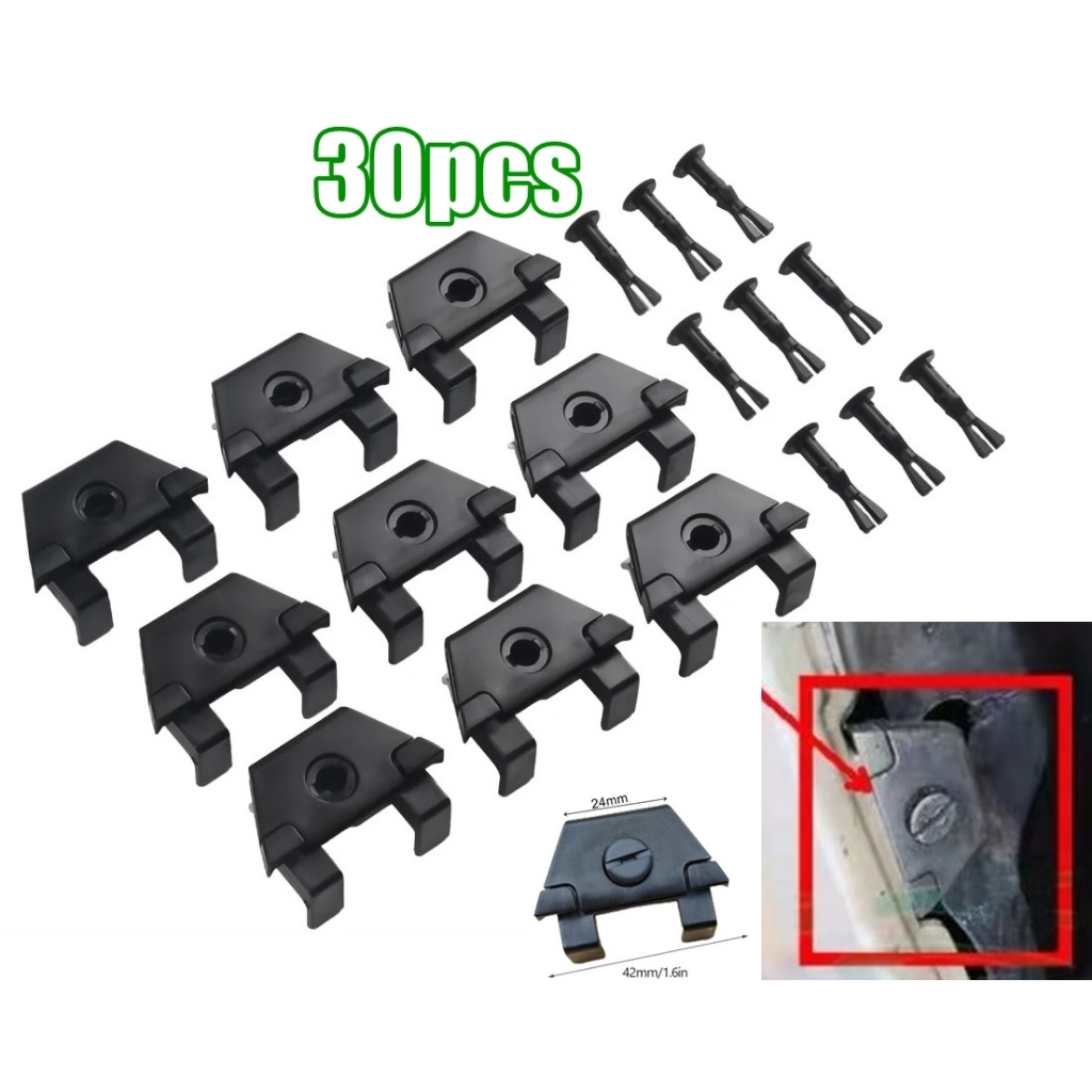 30pcs Car Bumper Clip Fastener Fender Liner Estima Vellfire Camry ...