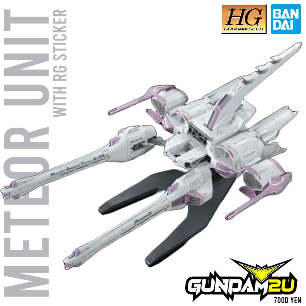 P-BANDAI HG 1/144 Meteor Unit + RG Realistic Stickers Set - High Grade ...