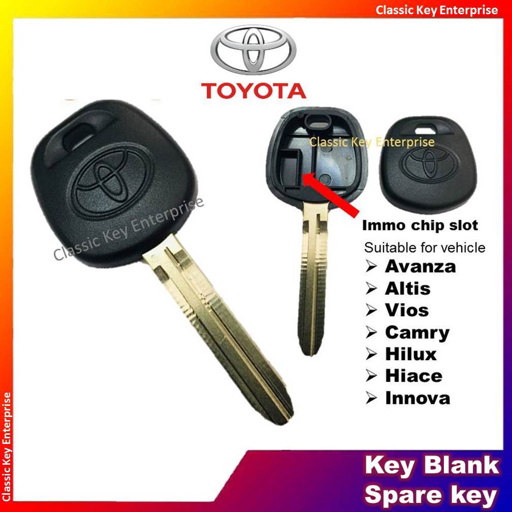 Toyota Chip Key Shell Case Replacement Uncut Spare Key Blank ...