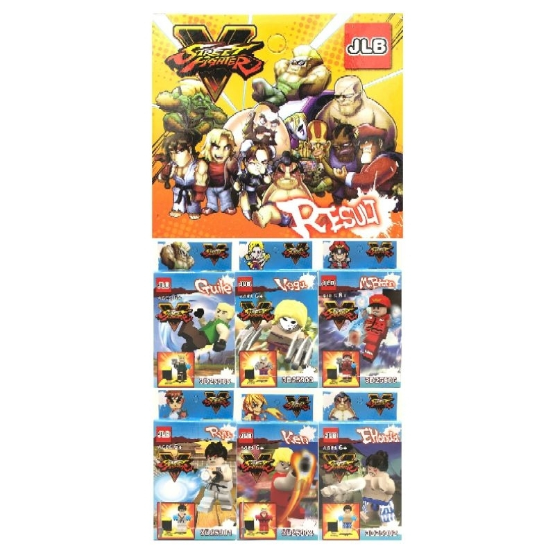 Street Fighter Lego For Kids Toys Building Block Minifigures Best Girf ...