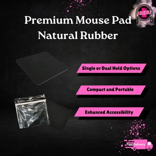 MOUSE PAD NATURAL RUBBER (24CM X 20CM ) | Shopee Philippines