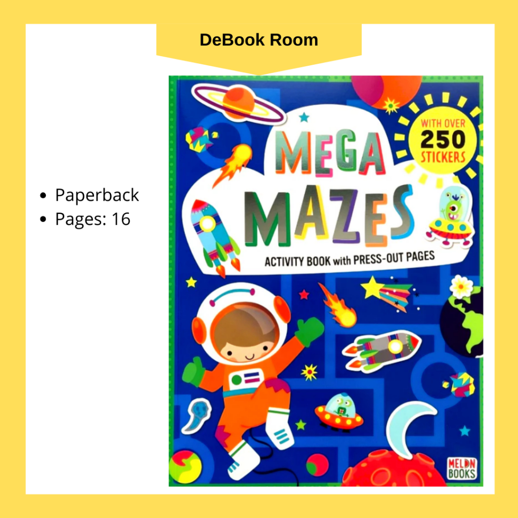Mega Mazes Children's Activity Book With Press-Out Pages | Shopee ...