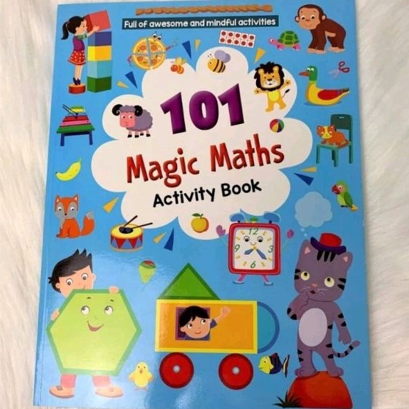 101 Magic Maths Activity Book for (4-7 yo) Mathematics for kids Buku ...