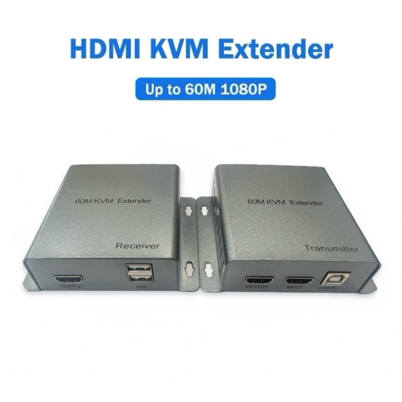HDMI KVM USB Extender 1080P with Audio Over Single CAT6 Cable Up to 60m ...