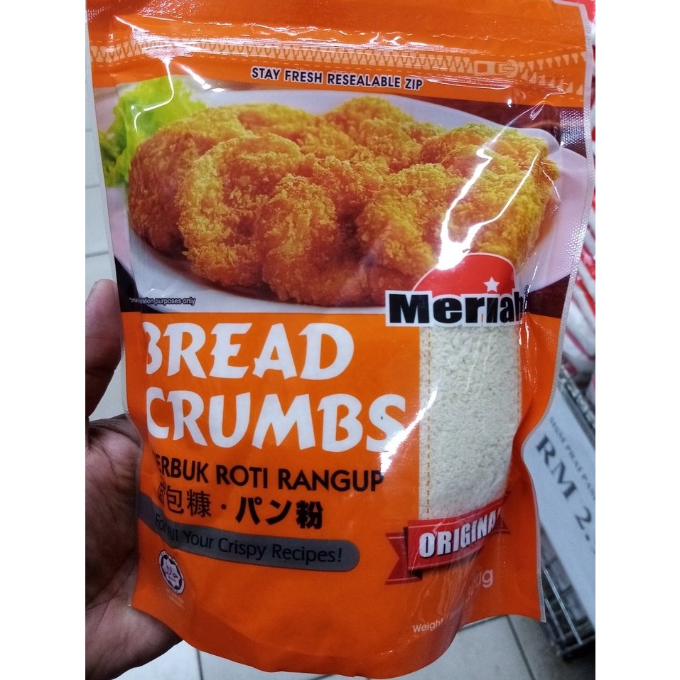 MERIAH BREAD CRUM / SERBUK ROTI RANGUP 300G | Shopee Philippines