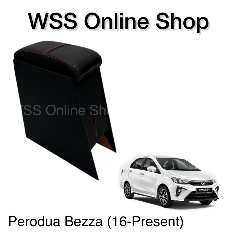Arm Rest Console Box with Red Lining [Perodua Bezza] (16-Present ...