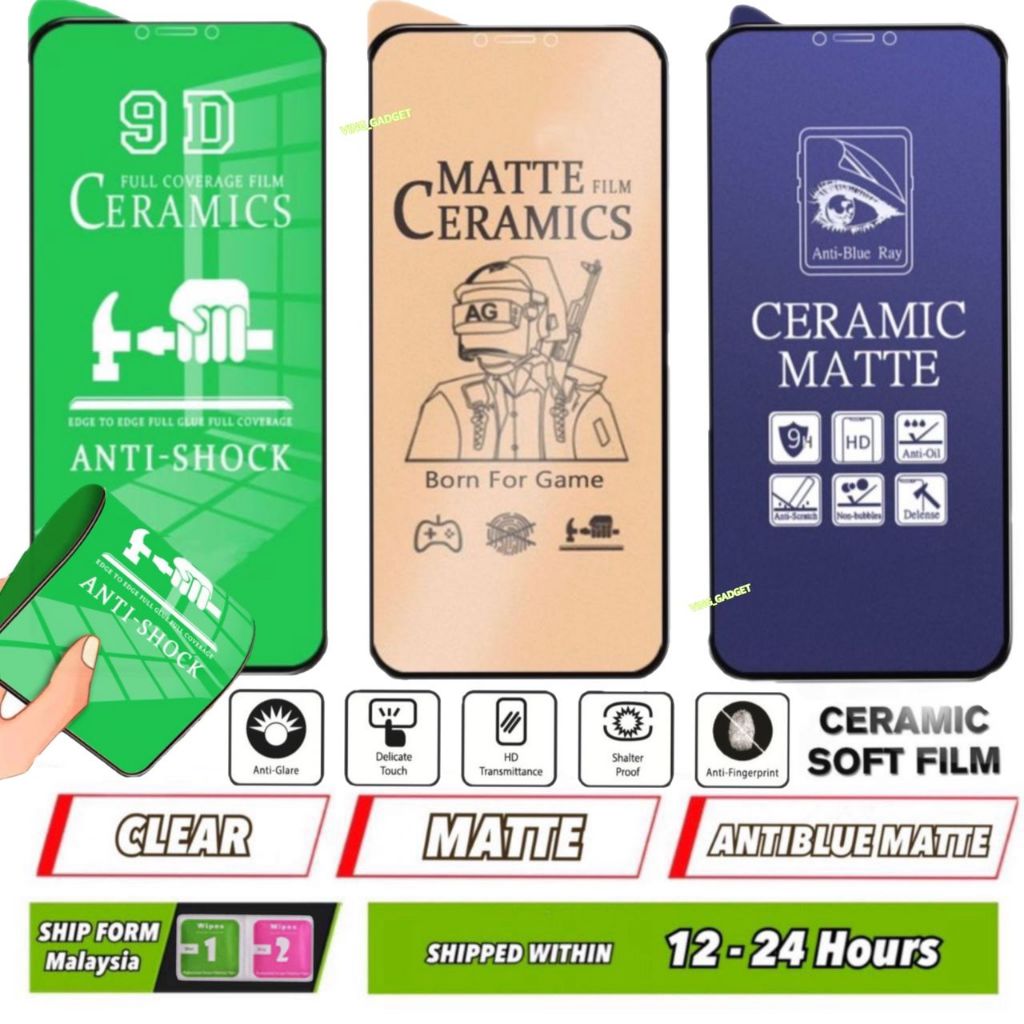 SAMSUNG A15 /A14 /A13 5G /A13 4G /A12 /A11 /A10 /A10S CERAMIC SOFT GLASS | Shopee Philippines