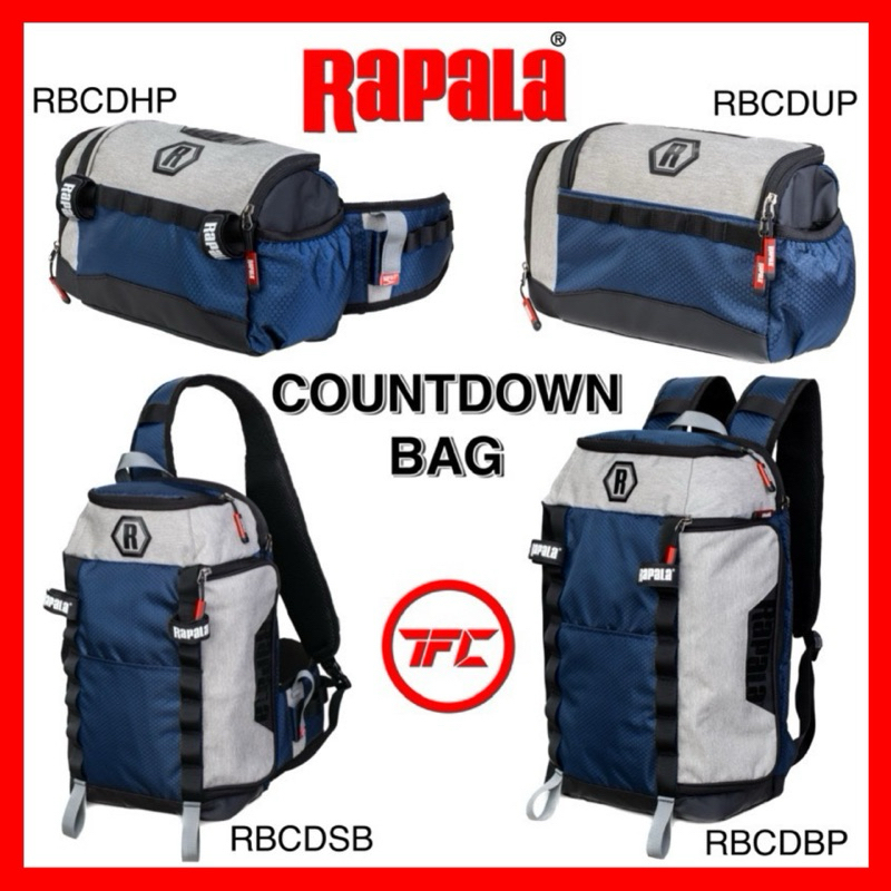 RAPALA Countdown Bag Backpack Sling Bag Hip Pack Utility Pack Tackle ...