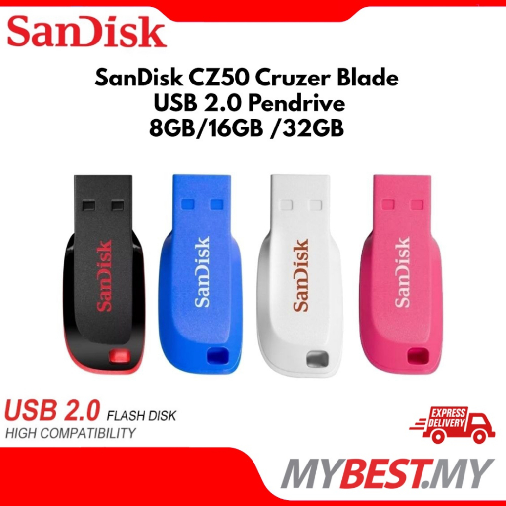 SanDisk CZ50 Cruzer Blade 8GB/16GB /32GB Pendrive | Shopee Philippines