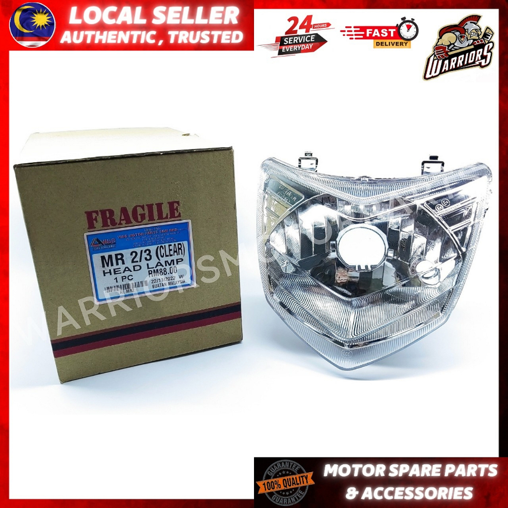 MODENAS KRISS110 MR2/MR3 DRUM/KRISS EURO 3 [VISS] HEAD LAMP UNIT CLEAR ...