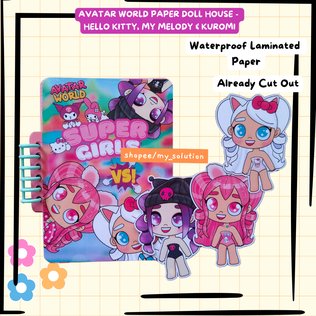 Paper Doll House Avatar World Book Paper doll Avatar World House Book ...