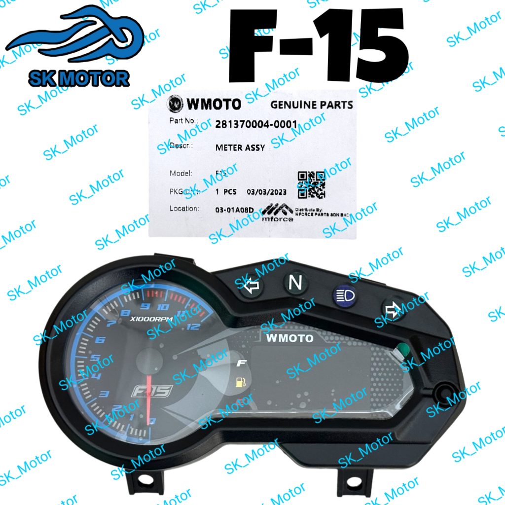WMOTO FLASH 150 F-15 F15 Meter Assy Speedometer Speedo Meter 281370004 ...
