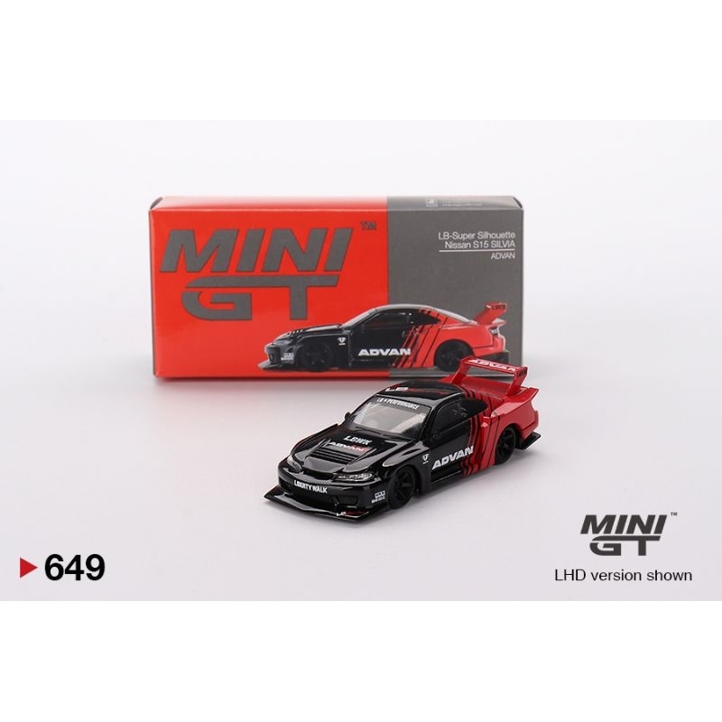 1/64 Mini GT 649 Nissan LB-Super Silhouette S15 Silvia ADVAN RHD Static ...