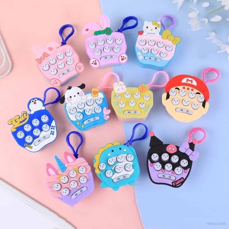 (MIX) Mini whack-a-mole machine Keychain Handheld Game Fun Portable ...