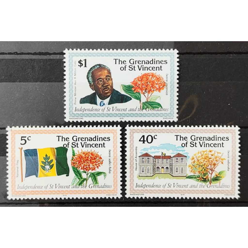[STMV-0382] Grenadines Of St. Vincent 1979 Independence (MNH Mint) stamp/setem | Shopee Philippines