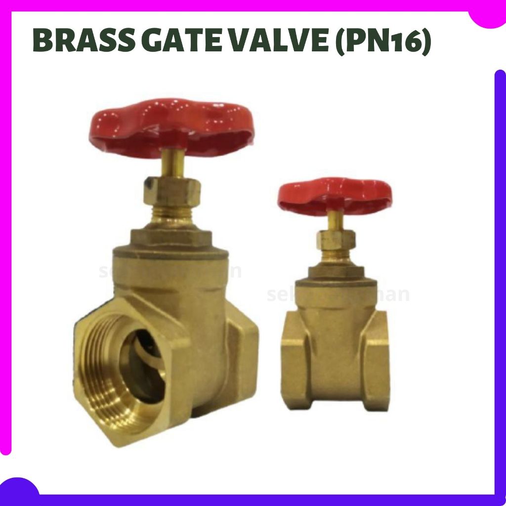 Water Gate Valve Brass Water Meter Valve Copper 1/2'' 3/4'' 1'' Gate ...