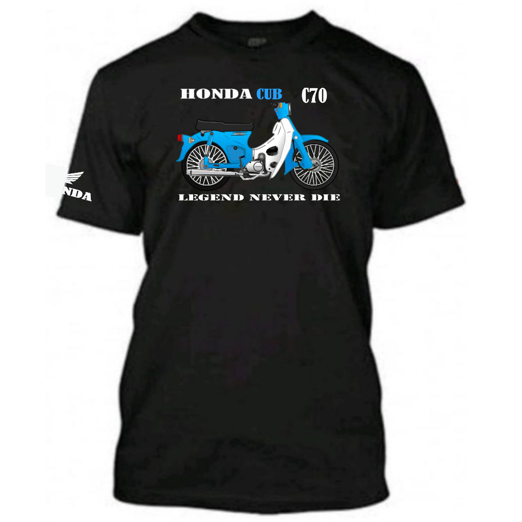 Baju Rider HONDACub C70 Legend Never Die 100% Cotton | Shopee Philippines