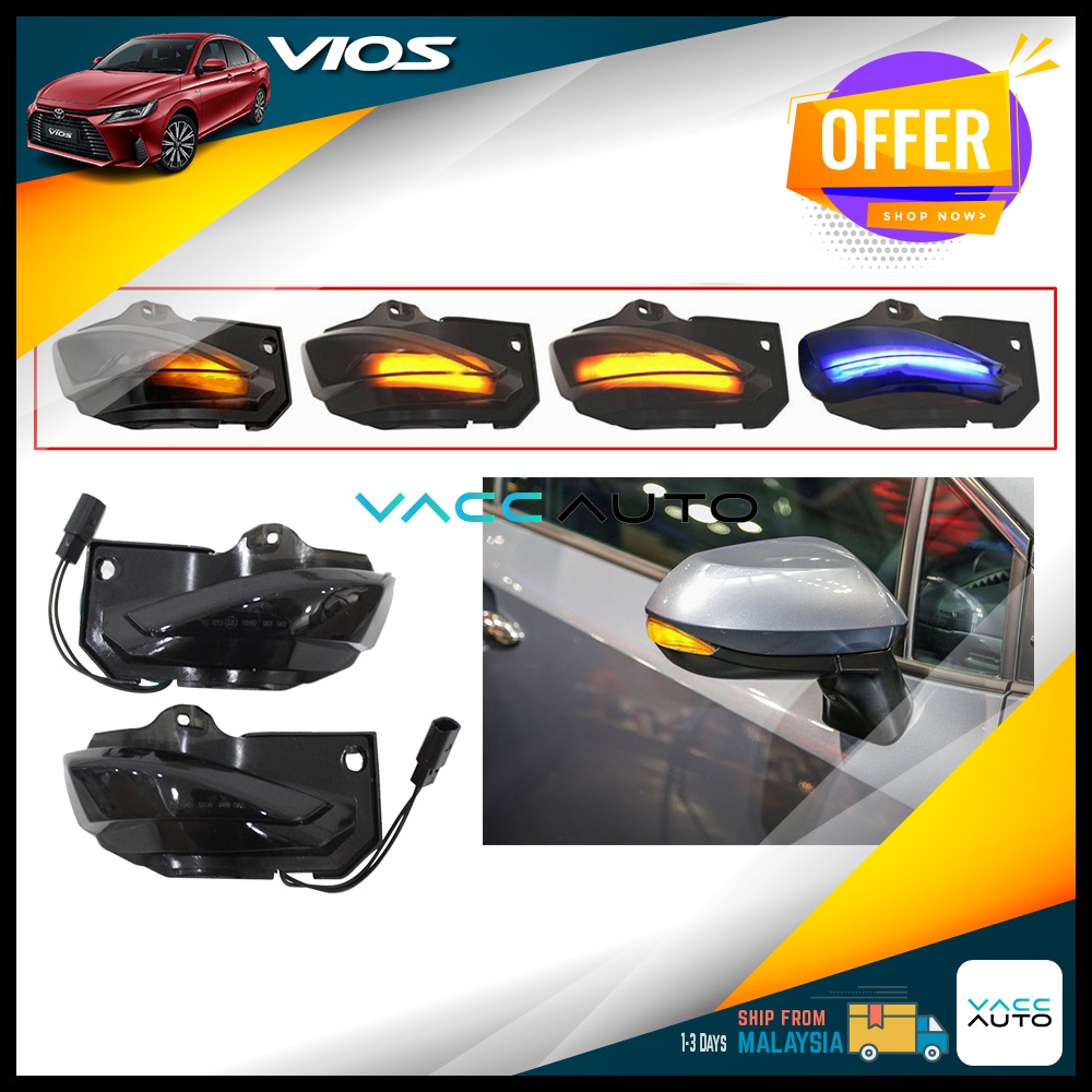 Toyota Vios AC100 Dynamic LED Turn Signal Light Side Mirror Lamp ...