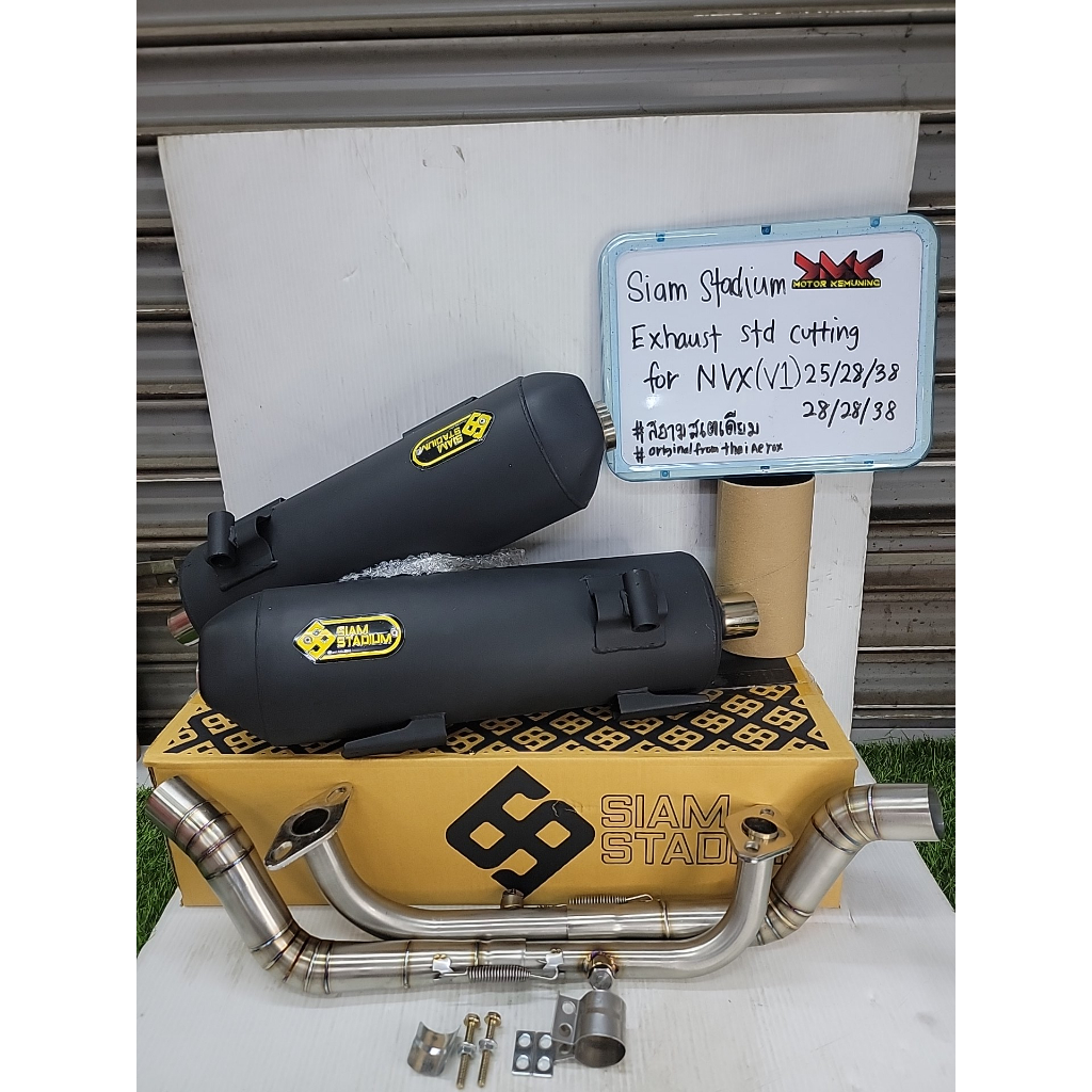 SIAM STADIUM EXZOS PIPE STD CUTTING AEROX V1 V2 25-28-38MM 28-28-38MM ...