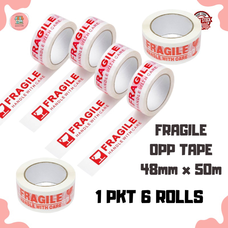 FRAGILE/MUDAH PECAH OPP TAPE 48MM x 50M | Shopee Philippines
