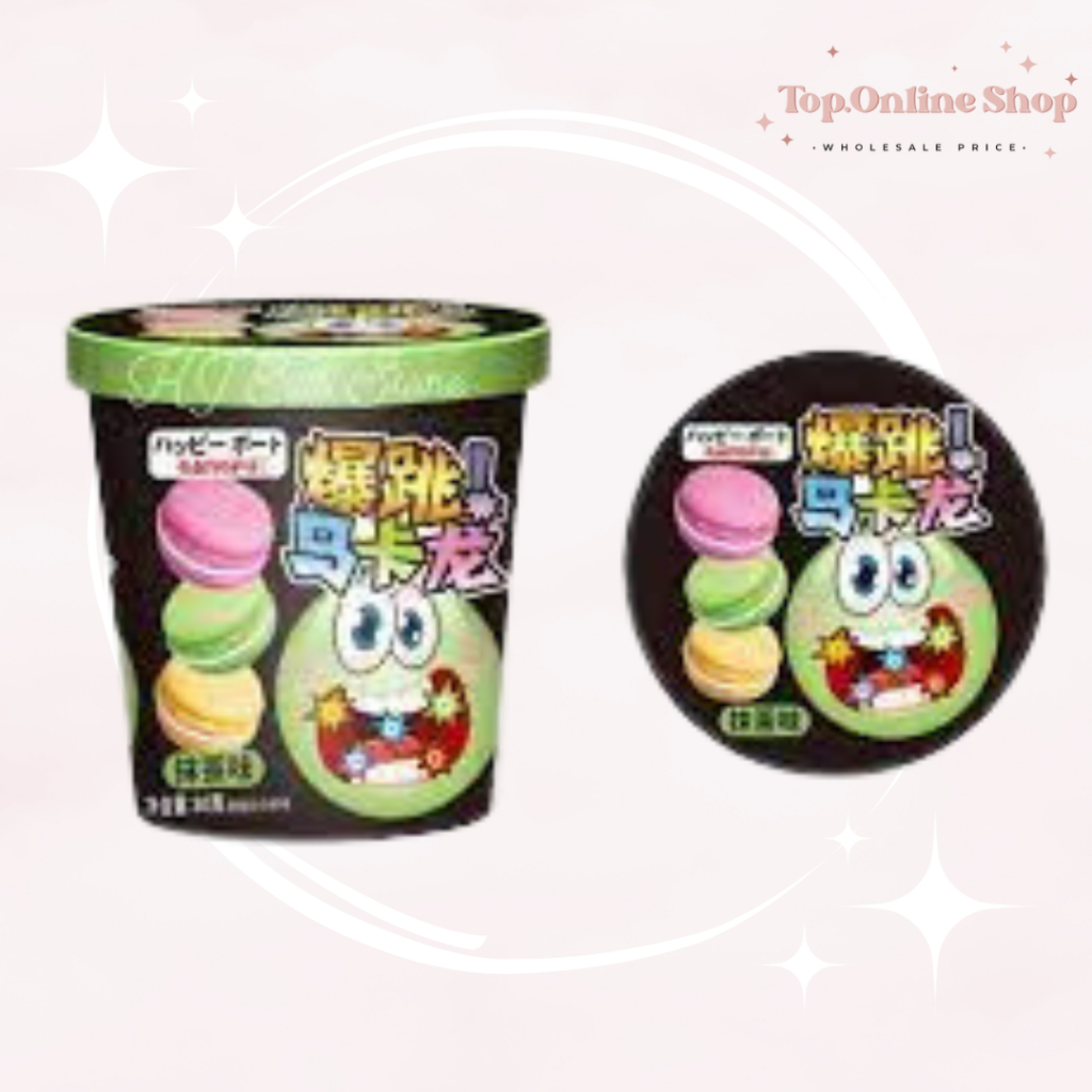 Gangfu POPPING MATCHA MACARON Popular MACARON Biscuits (MATCHA Flavor ...