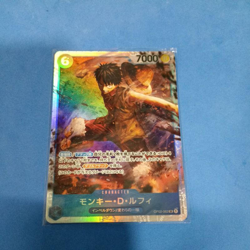One Piece TCG Monkey.D.Luffy - OP02-062 - Super - Foil | Shopee Philippines