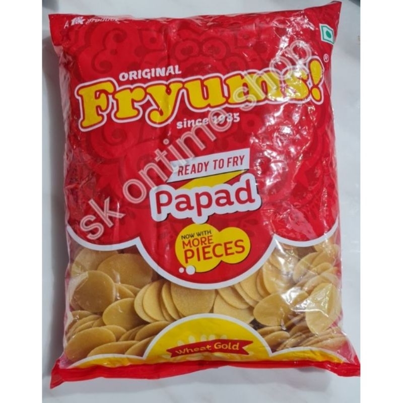 Fryums PANI PURI PAPAD Halal 1kg Exp 02/2026 | Shopee Philippines