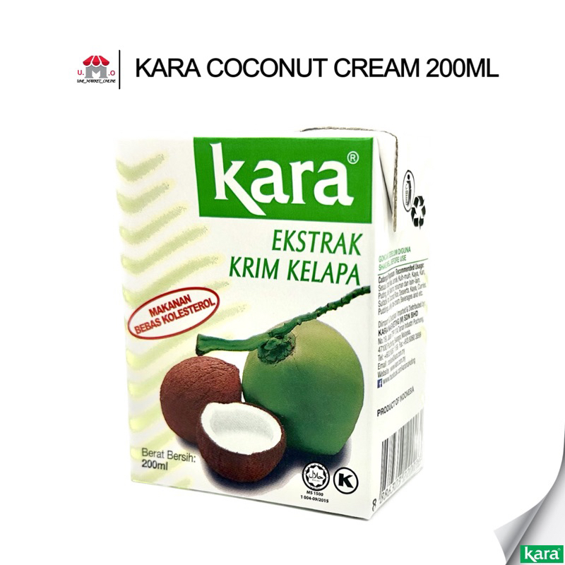 Kara COCONUT MILK EXTRACT COCONUT CREAM 200ML | Shopee Philippines