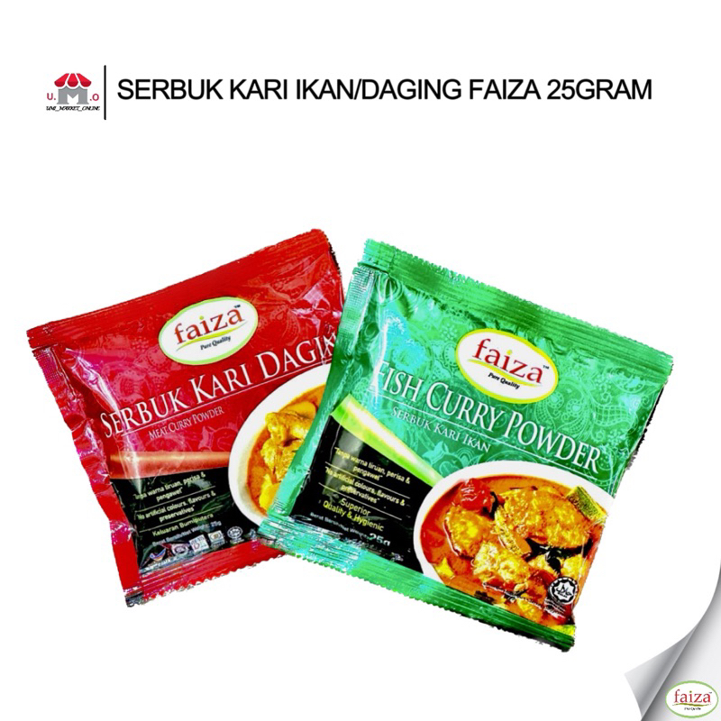 Faiza Spice Curry Fish/Meat 25g | Shopee Philippines