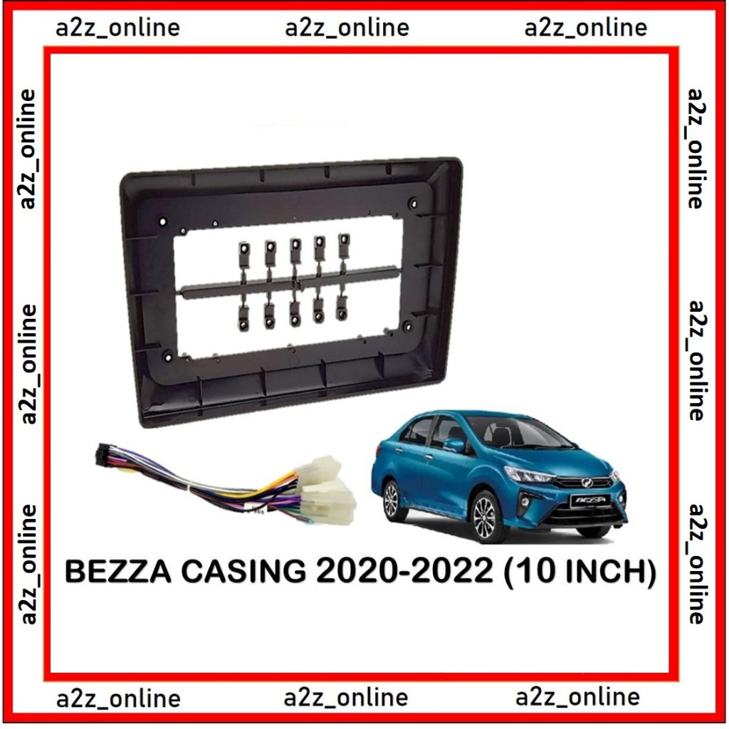 Android Player Casing 10'' Perodua Bezza 2020-2022 UV Black (WIth PNP ...