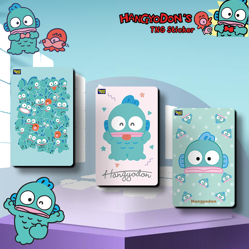 Sanrio Hangyodon - Tng Touch N Go Sticker/Bank Card Sticker Cover ...
