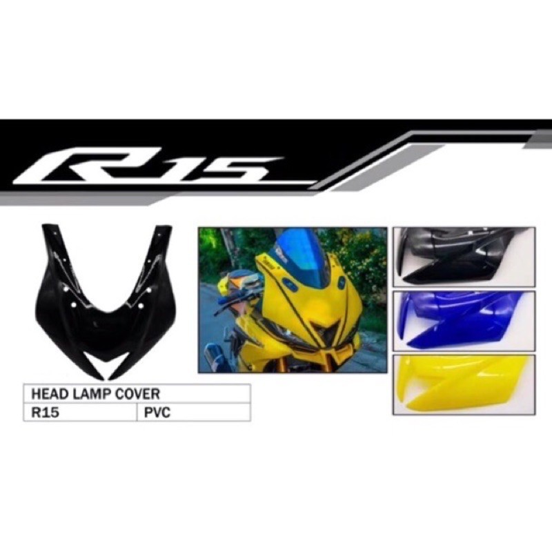 Yamaha r15 v3 r6 design head lamp cover PNP R15 V3 R6 DESIGN FAIRING ...