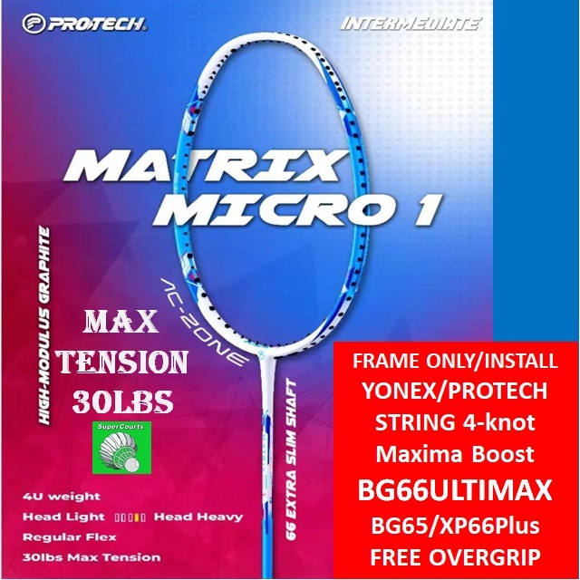 Protech Matrix Micro 1 Badminton Racket (1 Pcs) | Shopee Philippines