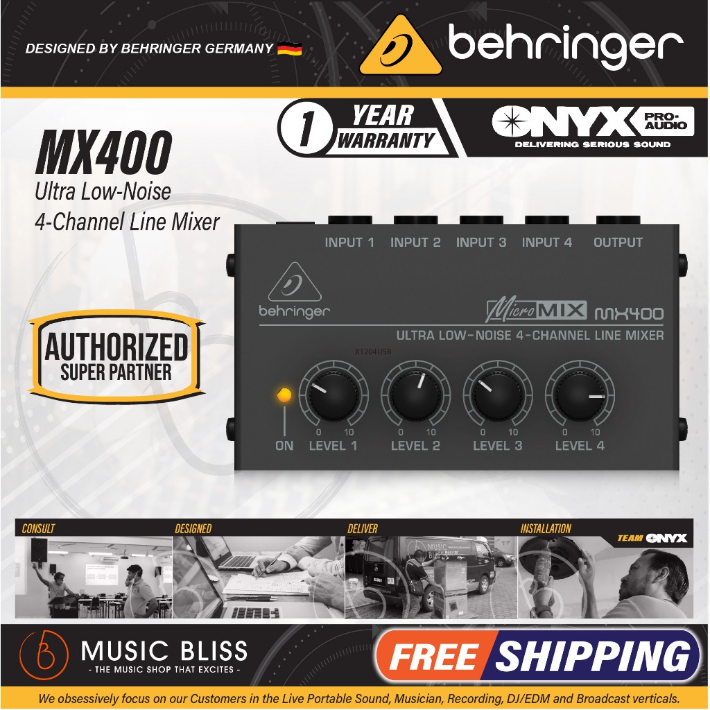 Behringer Micromix MX400 Line Mixer (MX-400 / MX 400) | Shopee Philippines